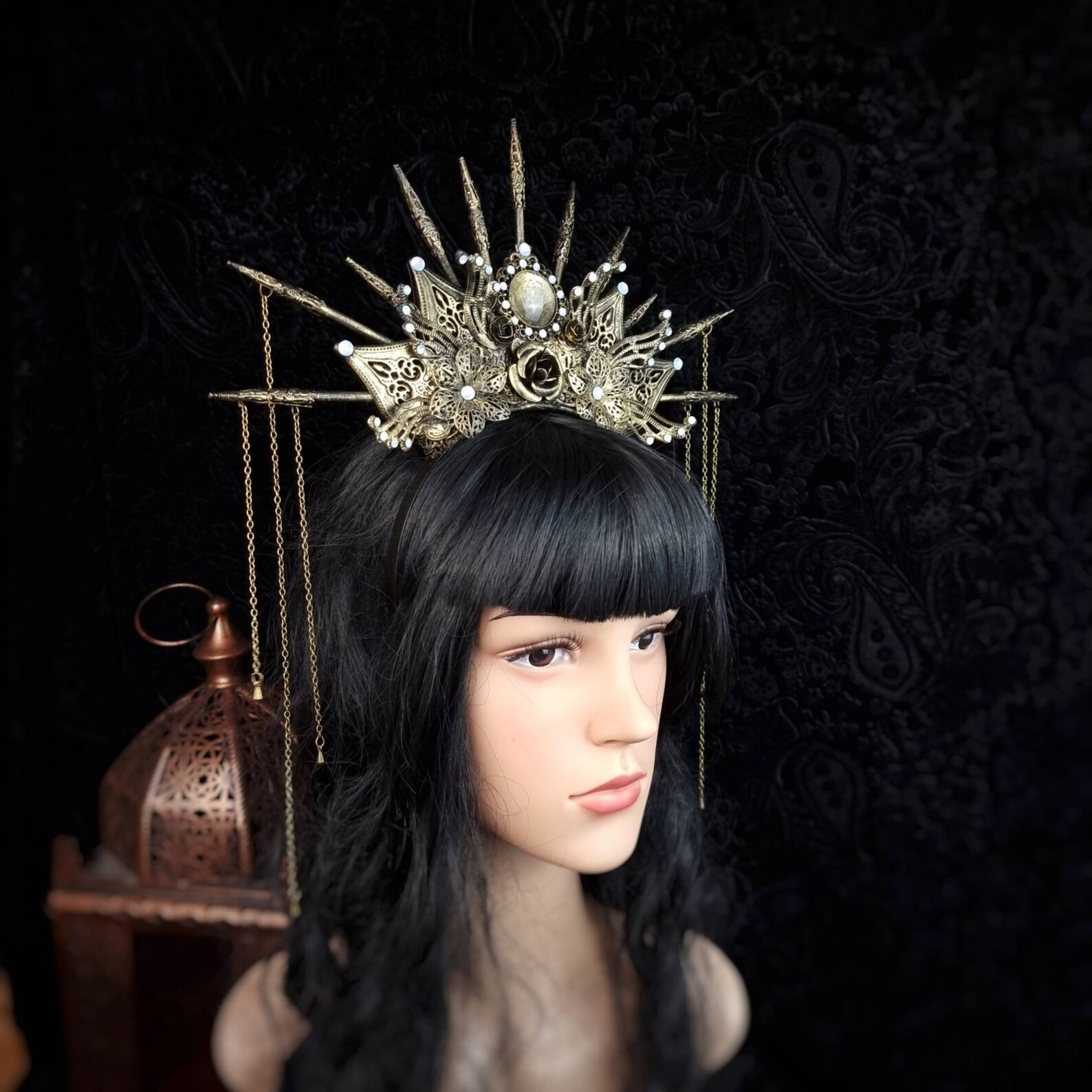 Crown the Sun Fairytale Larp Goth Headpiece | Etsy
