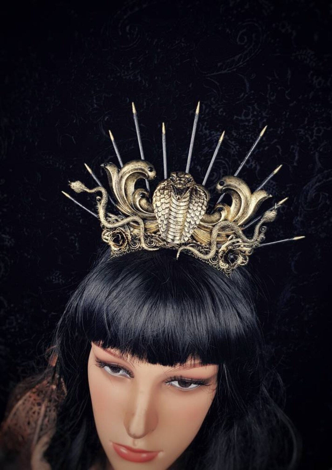 Cobra Crown, Medusa, Snake Crown, Cleopatra, Medusa Costume, Pagan ...