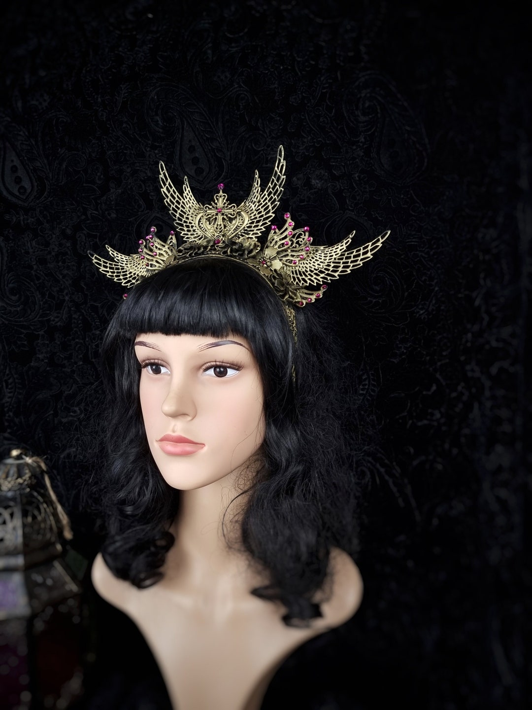 Made to Order / Headband holy Crow Crown Cosplay, Gothic Crown, Larp ...