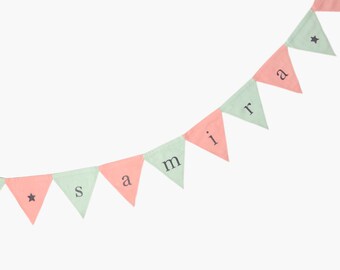 Triangle Baby Bunting Baby Shower Ideas Nursery Decor | Etsy