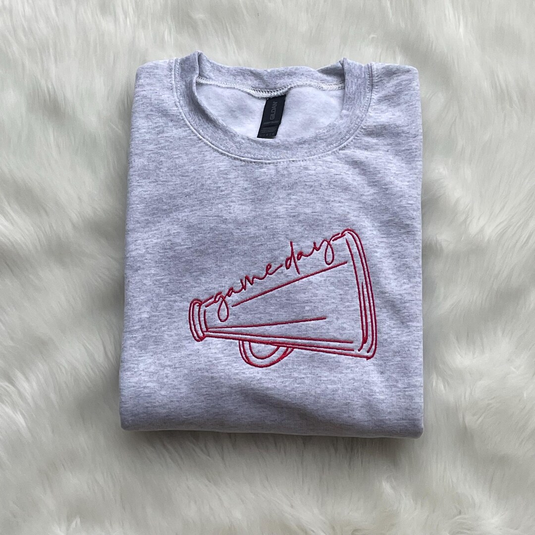 Cheer Game Day Sweatshirt, Embroidered Cheerleading Sweatshirt , Game ...