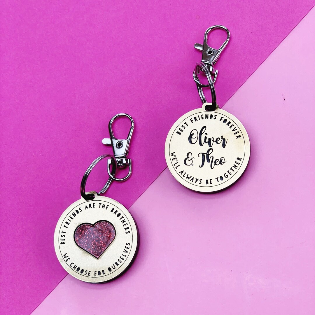 Best Friend Magic Hug Keyring, Personalised With Your Child's Name ...