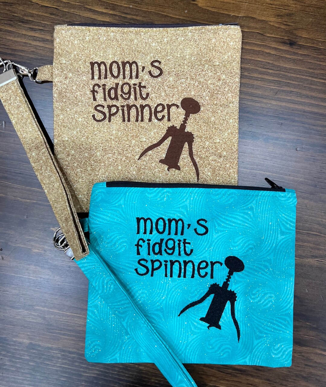 Zipper Pouch moms Fidget Spinner With Wristlet and Lining. - Etsy