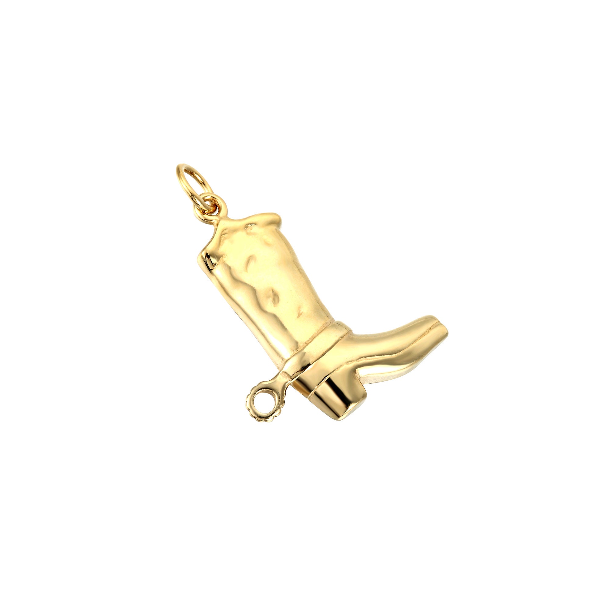 Cowboy Boot Pendant Gold Silver 00s 90s Y2k - Etsy UK