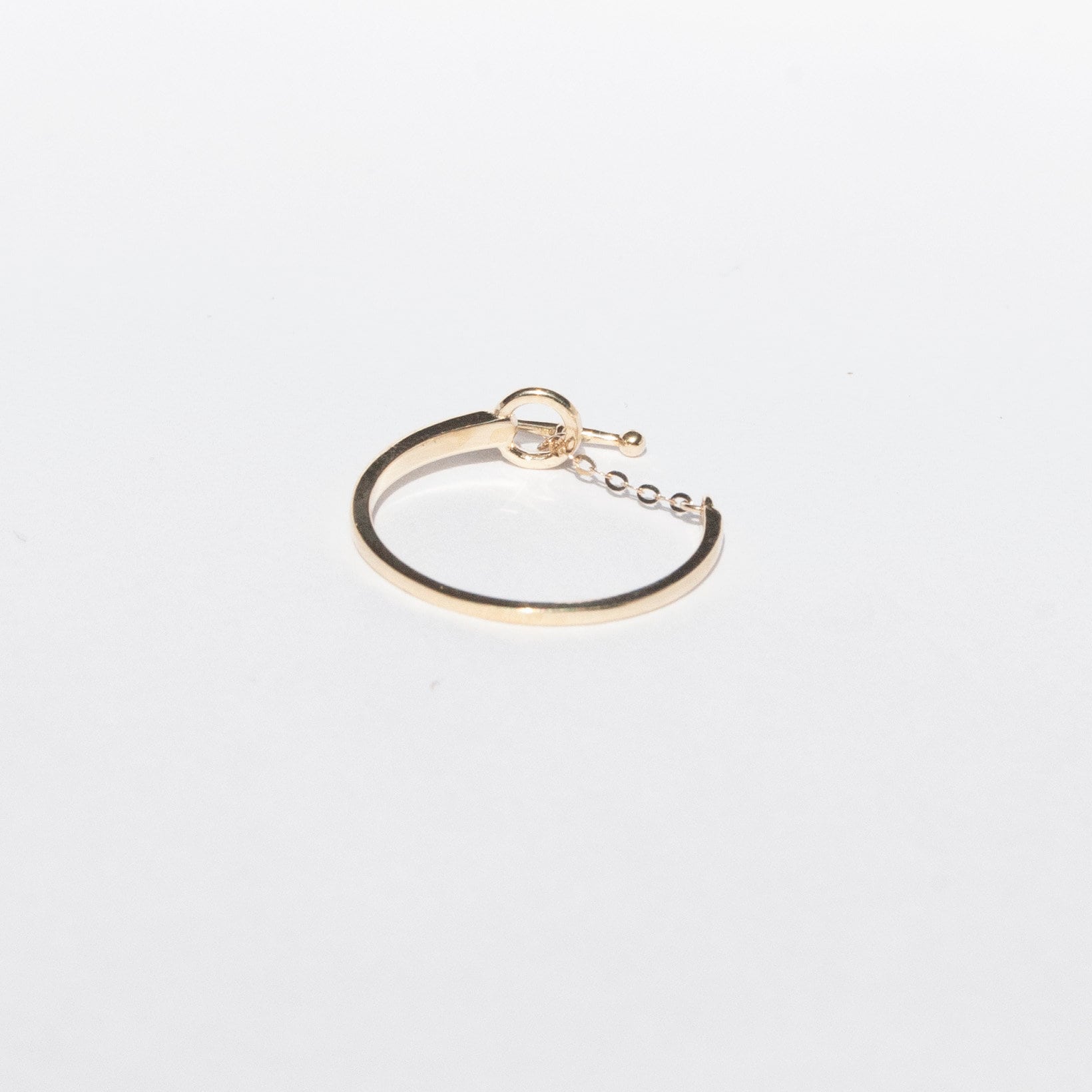 9ct Gold Ring Tbar Chain Ring Gold Ring T-bar Ring - Etsy
