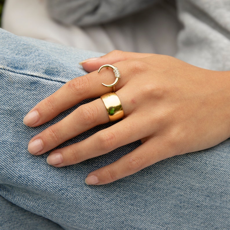 Chunky Ring Rings Silver Ring Thick Ring Signet Ring - Etsy