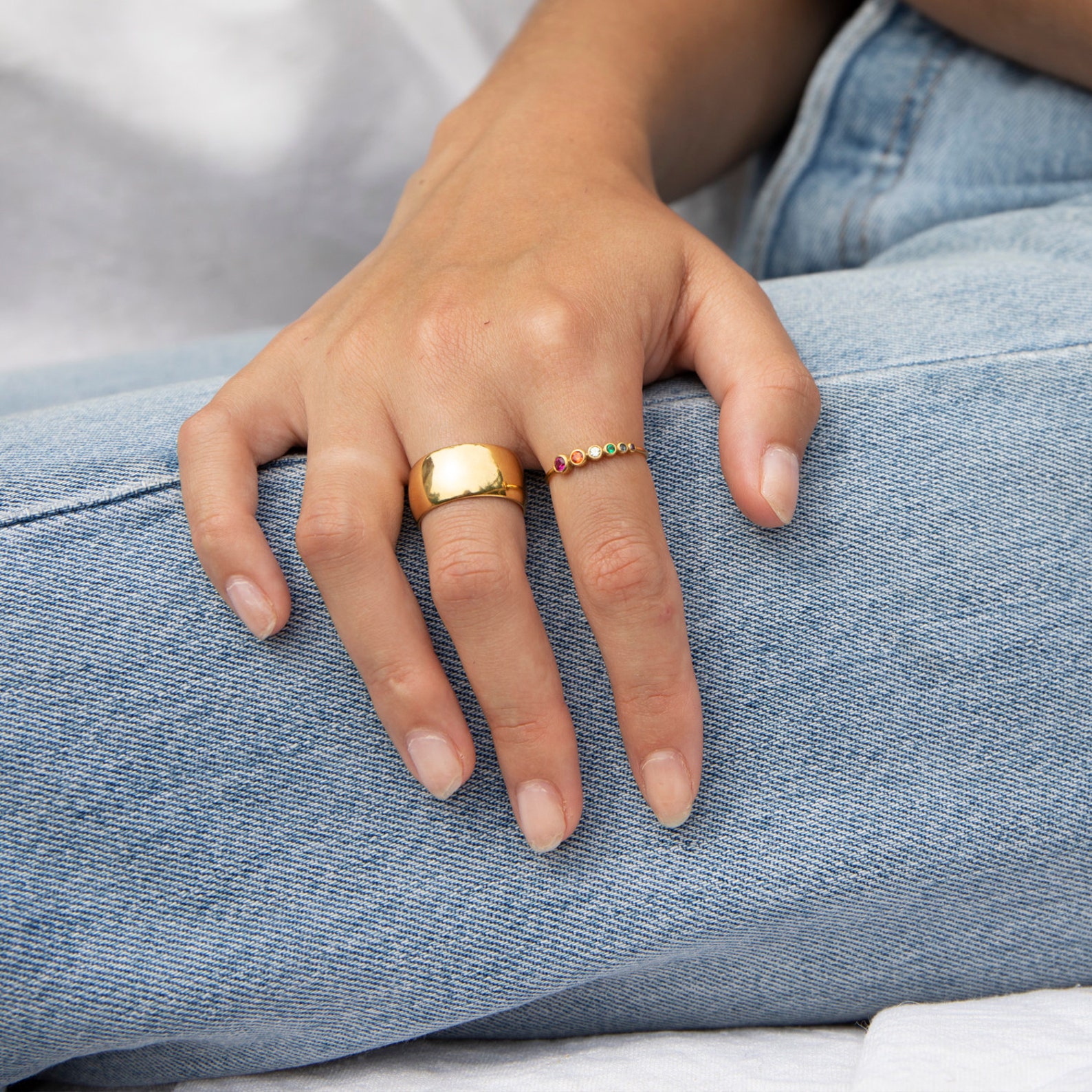 Chunky Ring Rings Silver Ring Thick Ring Signet Ring | Etsy