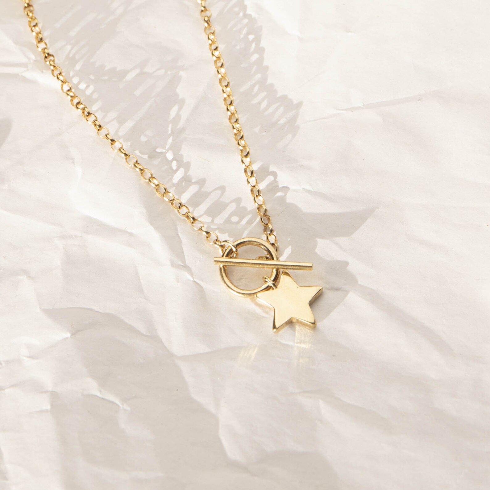 T-bar Star Toggle Chain Necklace T-bar Chain Chunky - Etsy UK