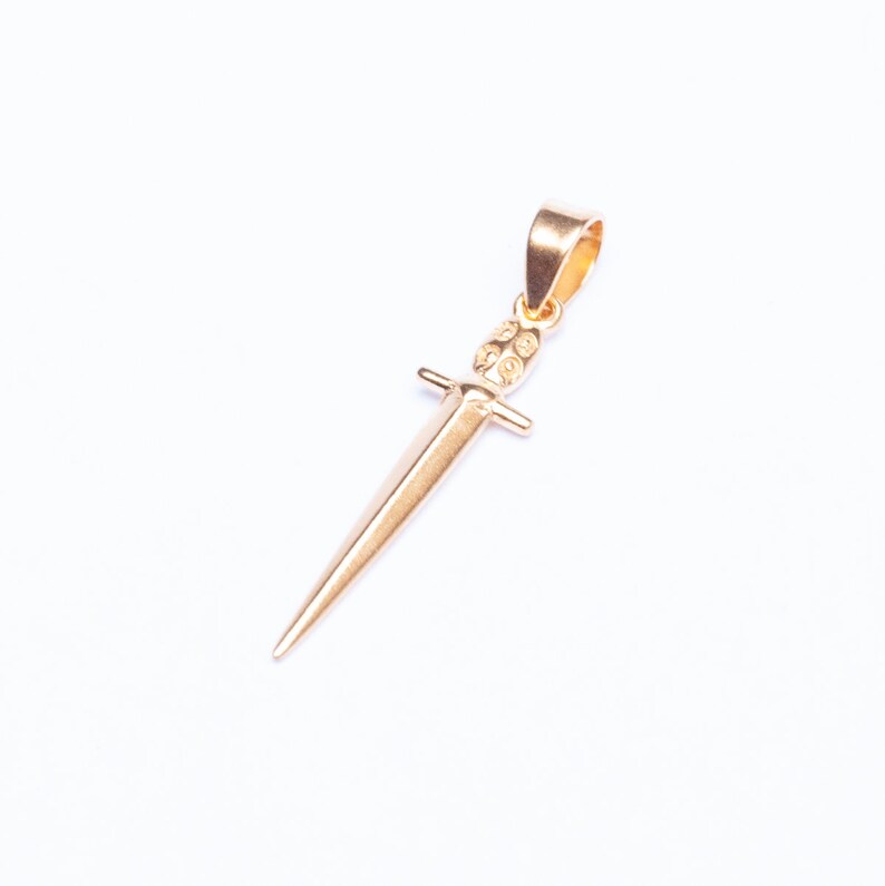 Dagger Sword Charm Gold Silver Dagger Pendant - Etsy