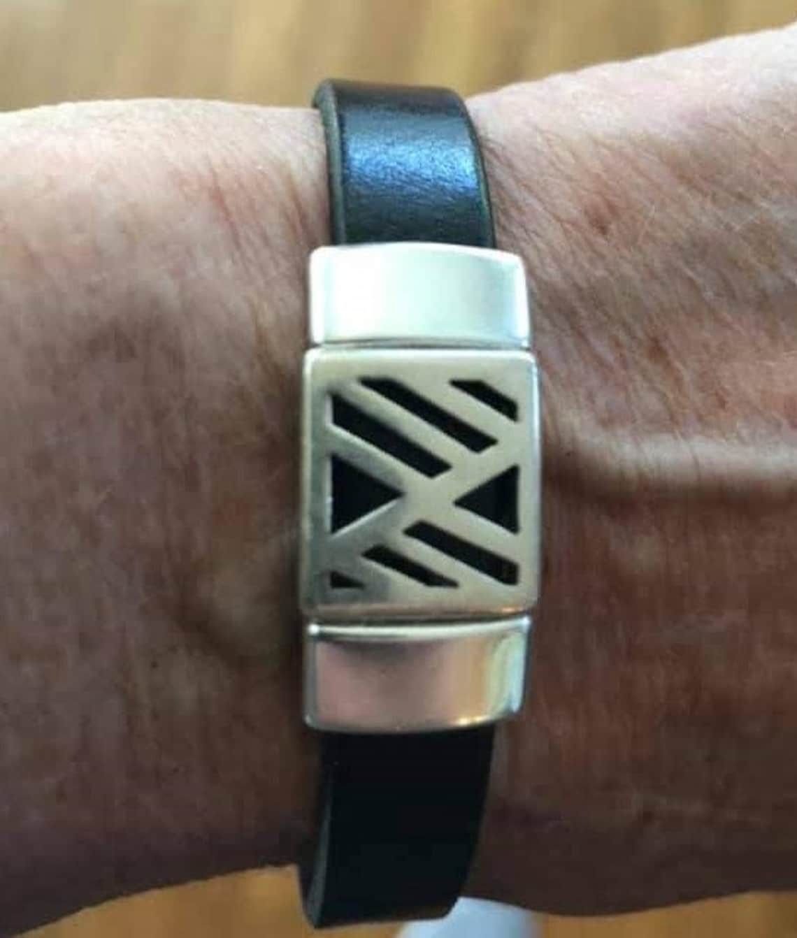 Geo Triangle Leather Custom - Etsy