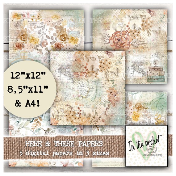 Printable Papers Journal Vacation Summer Digital | Etsy