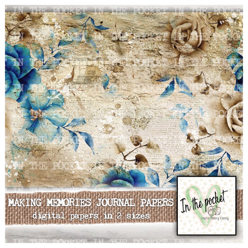 Making Memories, Junk Journal, Background Papers, Printable, Scrapbook ...
