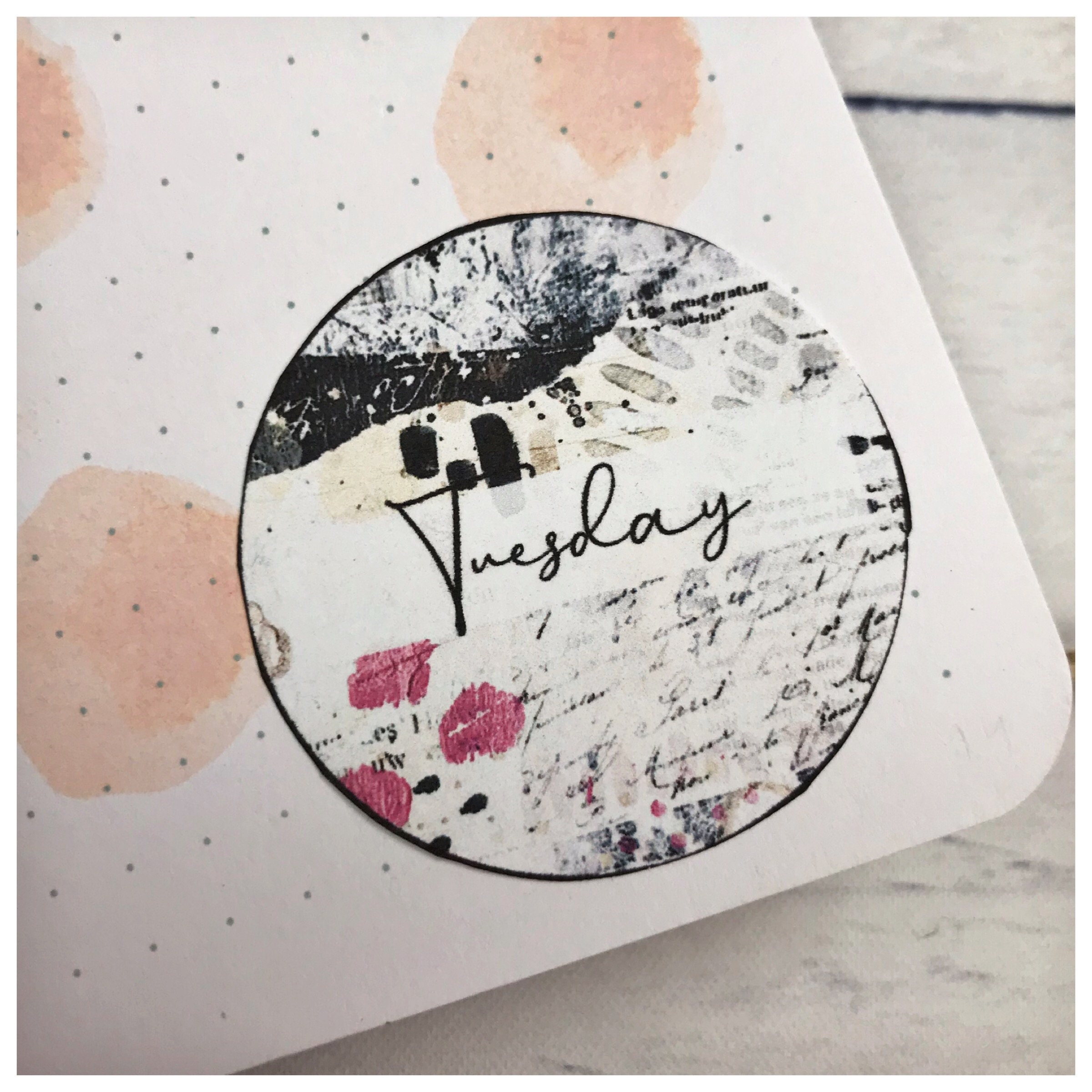 Dates, Printable, Digital Download, Scrapbook, Journal, Paper, Vintage ...