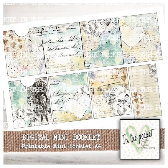Booklet Mini Journal Printable Digital Download | Etsy