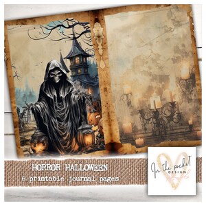 Halloween, Journal Pages, Junk Journal, Writing Paper, Notepaper ...