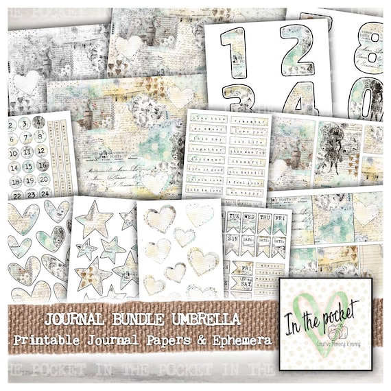 Bundle Background Paper Printable Digital Download | Etsy