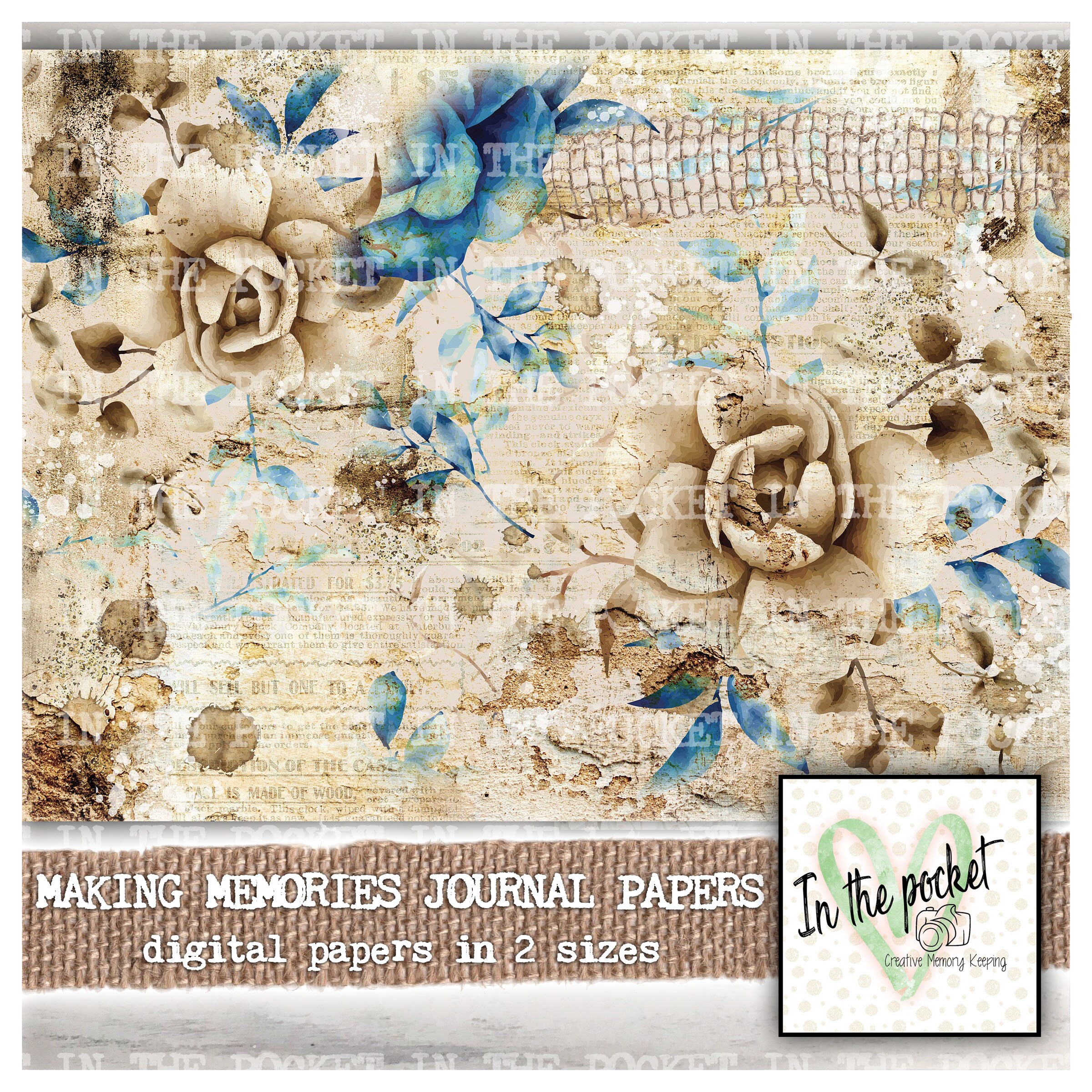 Making Memories, Junk Journal, Background Papers, Printable, Scrapbook ...