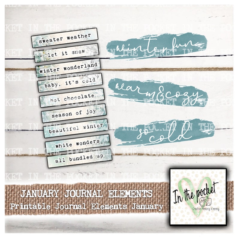 Winter, Winter Feelings, Quotes, Words, Printable, Digital Download ...