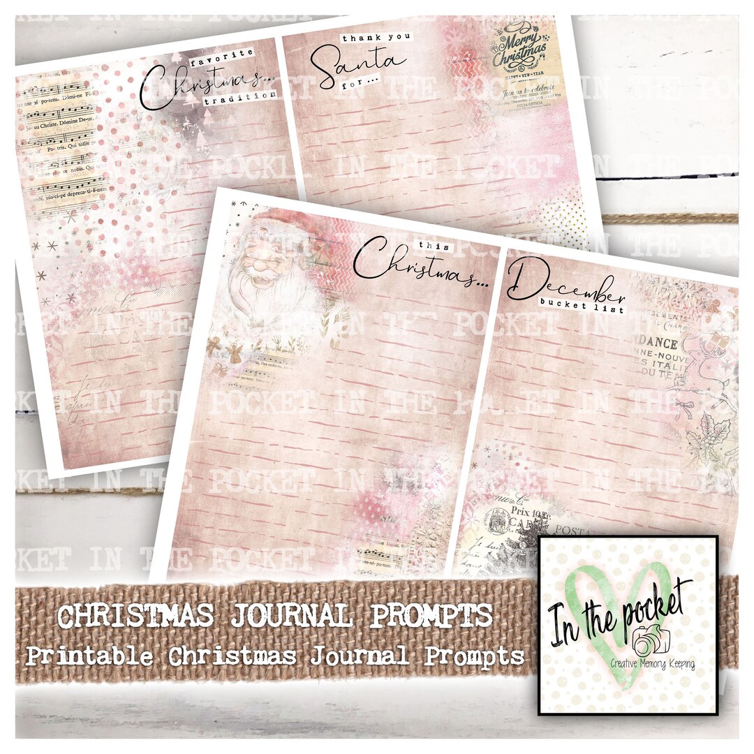 LAST CHANCE** Christmas, Journal Prompts, Printable, Digital Download ...
