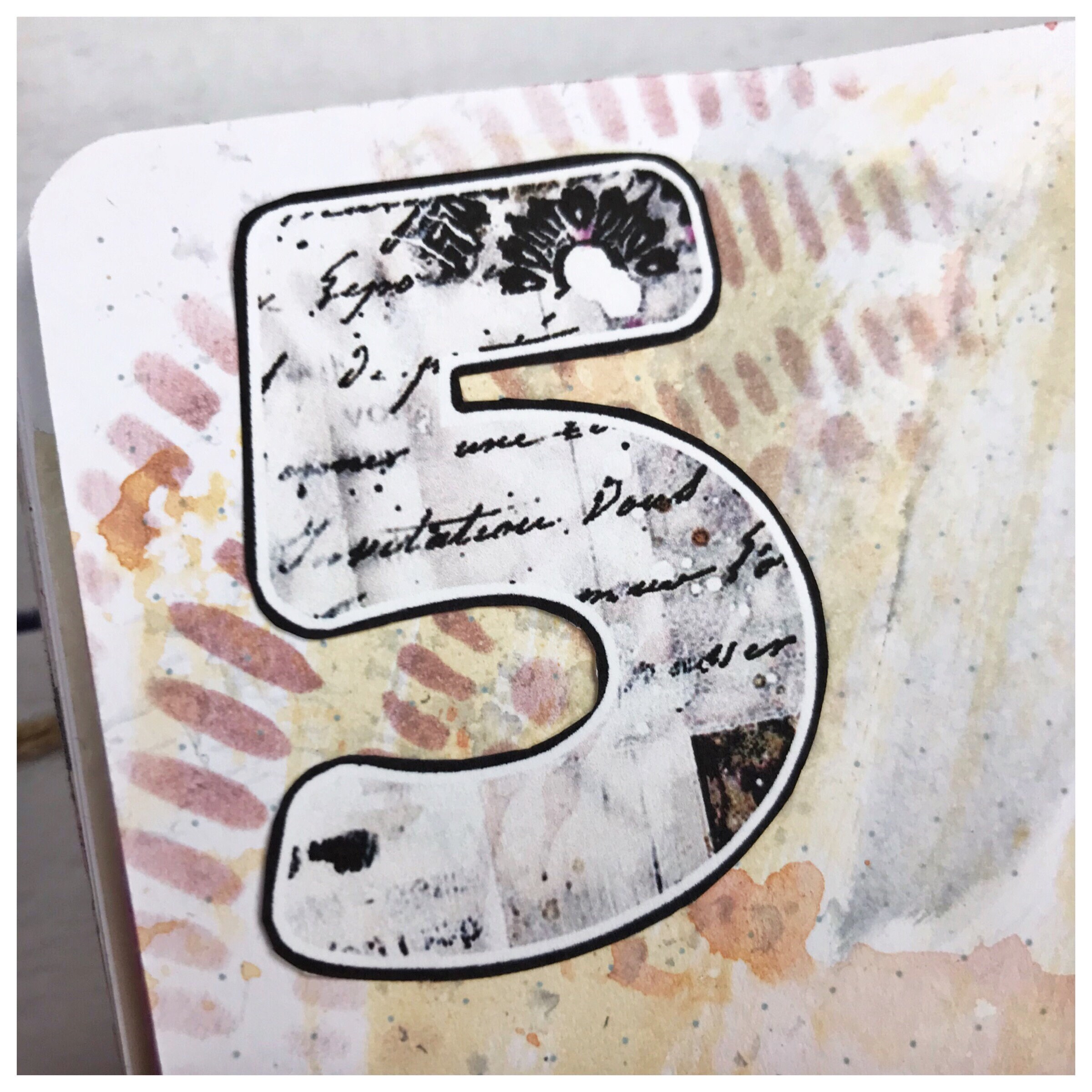 Big Numbers, Printable, Digital Download, Scrapbook, Journal, Junk ...