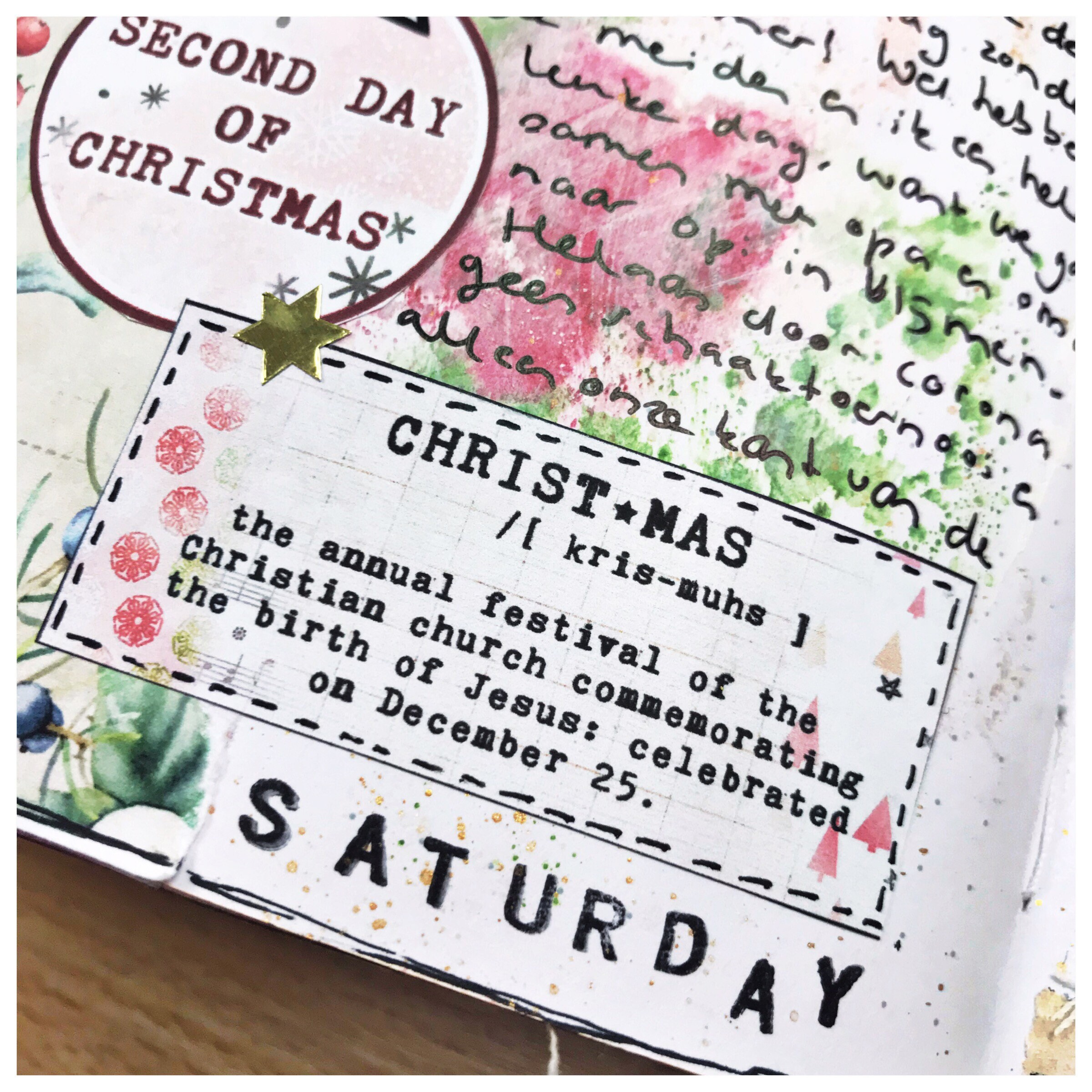 Christmas, Dictionary Words, Printable, Digital Download, Scrapbook ...