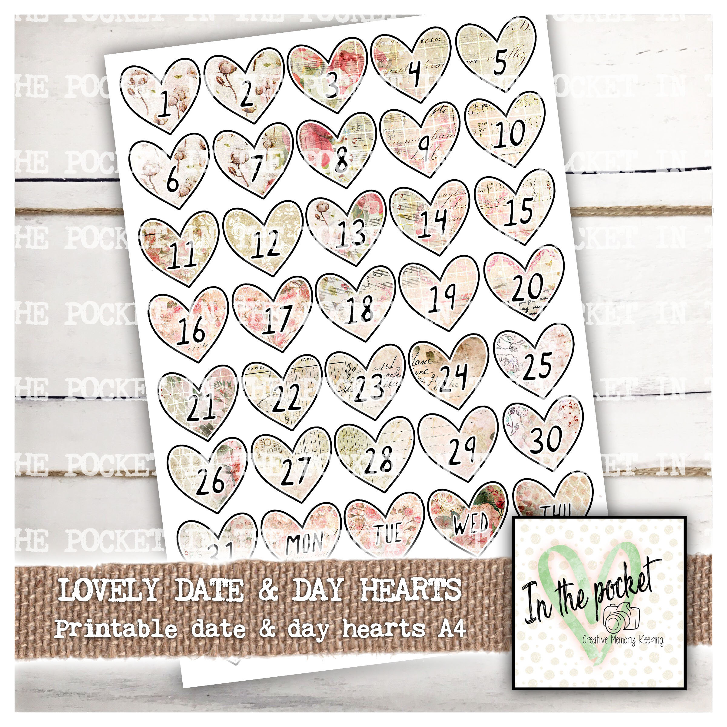 Bundle, Lovely, Valentine, February, Background Papers, Printable ...