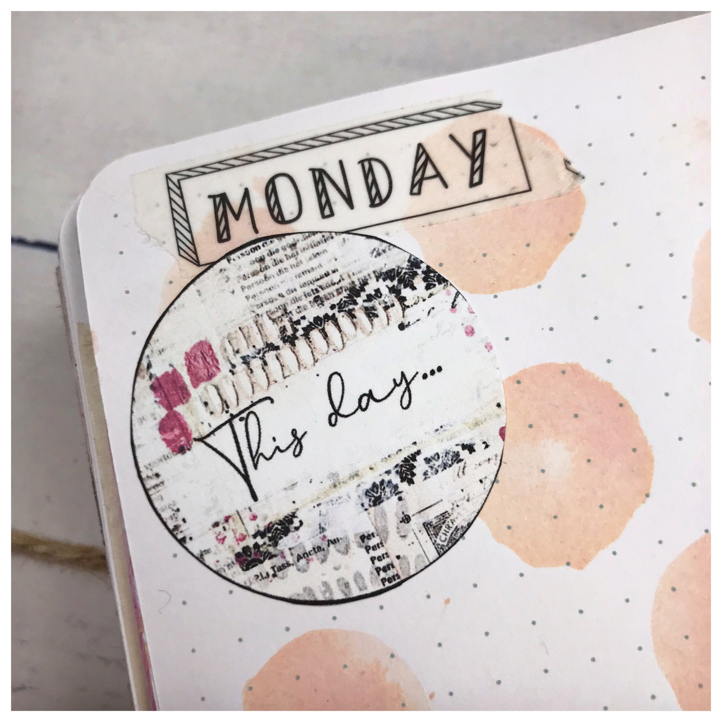 Dates, Printable, Digital Download, Scrapbook, Journal, Paper, Vintage ...