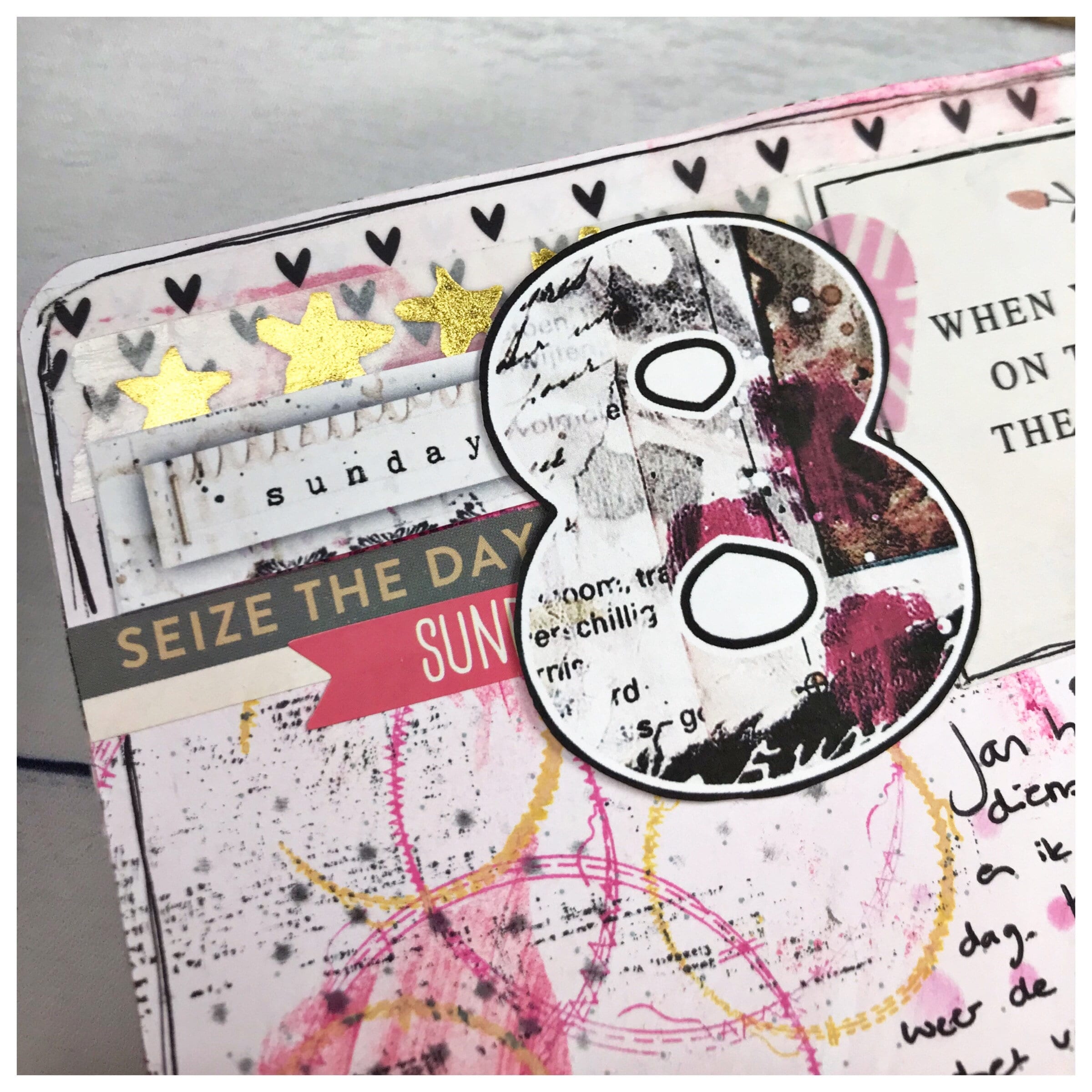 Big Numbers, Printable, Digital Download, Scrapbook, Journal, Junk ...