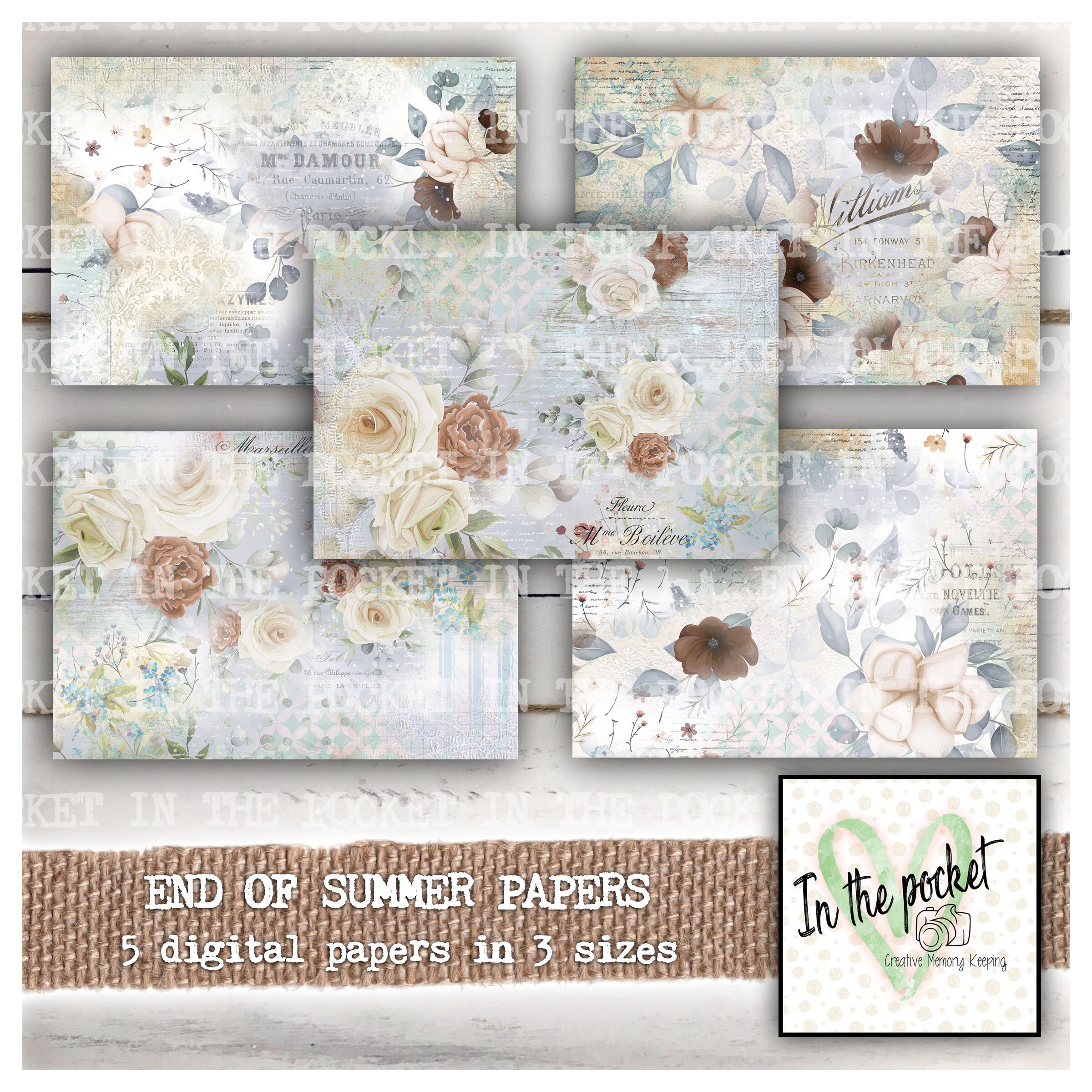 Bundle, Journal, Printable, Kit, Background Paper, Download, Scrapbook ...