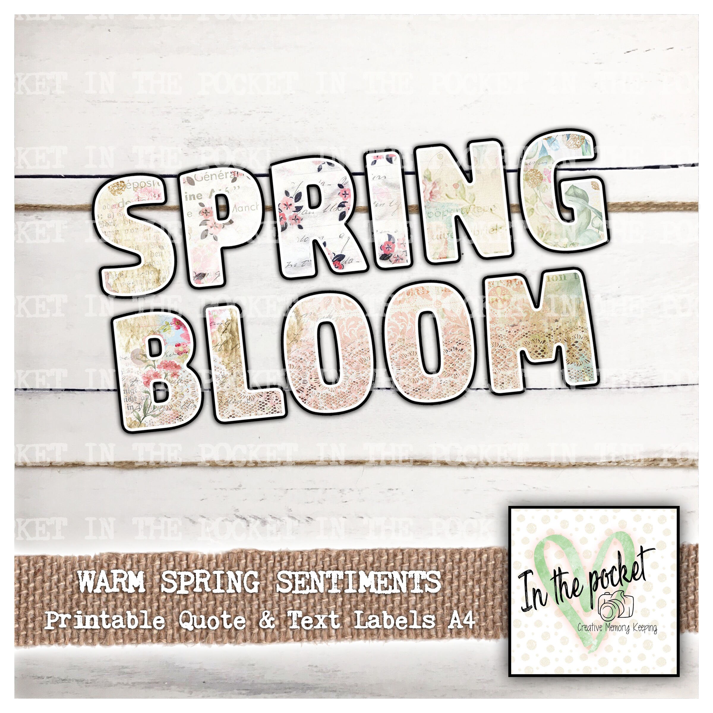 Spring, Sentiments, Printable, Quotes, Text, Labels Journal, Digital ...