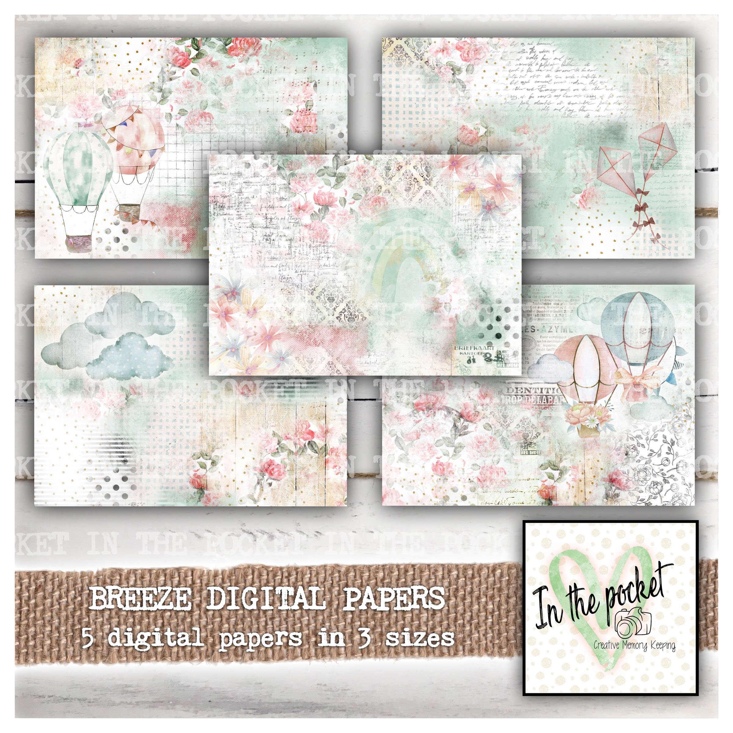 Printable, Papers, Journal, Summer, July, Breeze, Digital Download ...