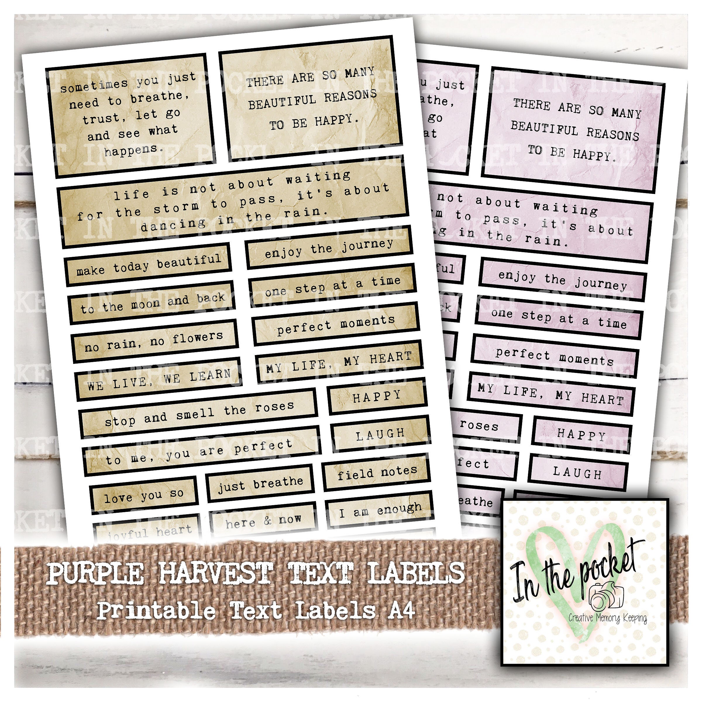 Text Labels, Labels, Words, Quotes, Journal, Labels, Printable, Digital ...