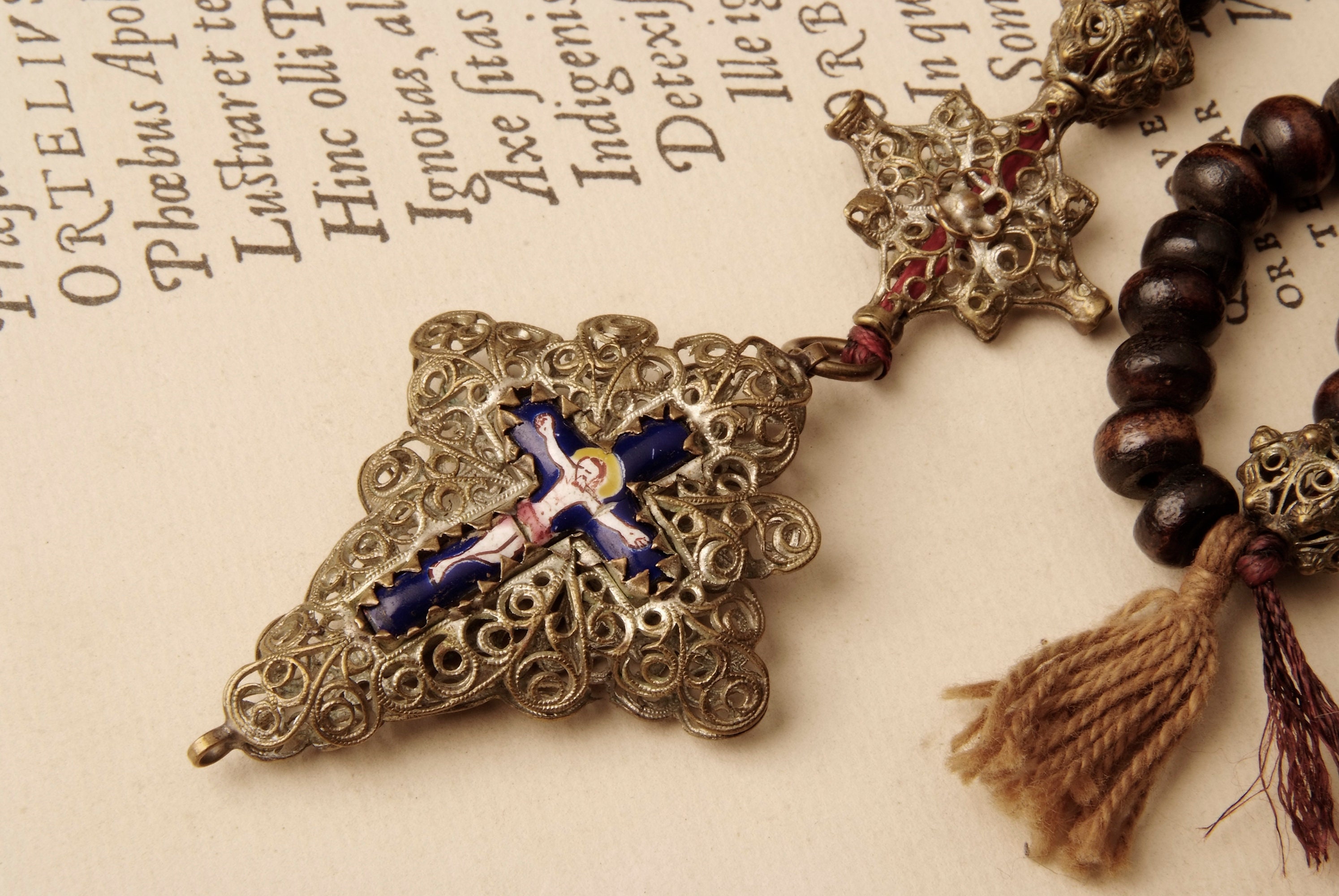 Bone German Antique Bavarian Rosary | Etsy