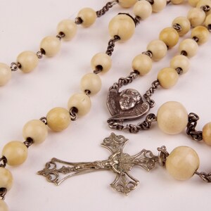 Antique Silver Angel Rosary - Etsy