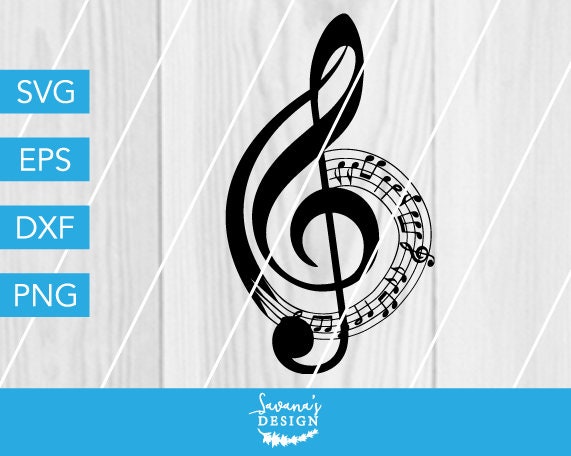 Treble Clef SVG Treble SVG Music Note SVG Music Svg Band - Etsy