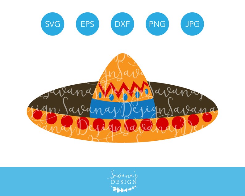 Sombrero Svg Cinco De Mayo Svg Mexico Svg Mexican Hat Svg Etsy