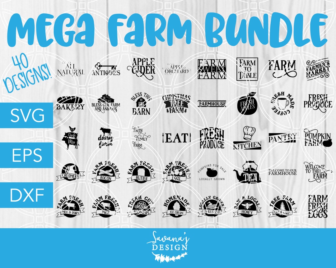 Farm SVG Farming Cut Files SVG Bundle Farmer Cricut - Etsy