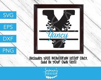 Monogram Letter Y | Etsy