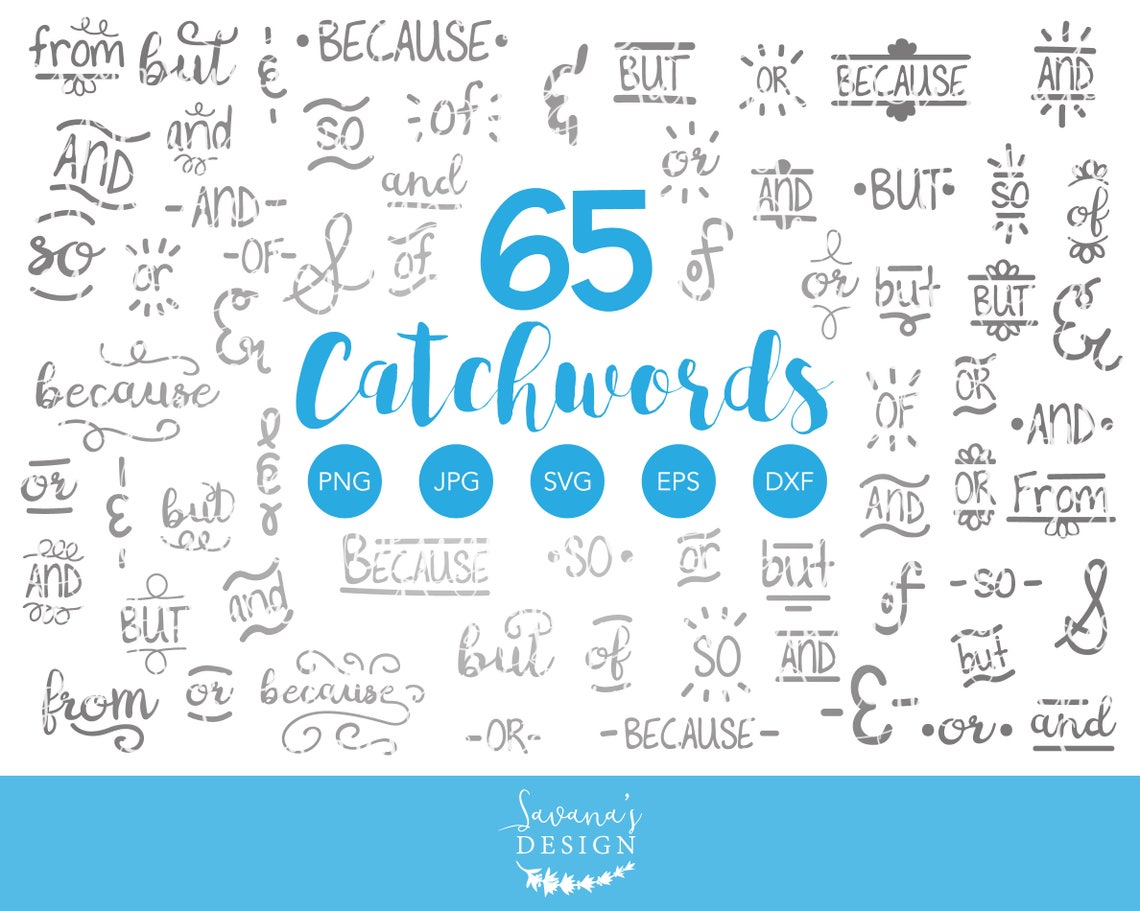 Catchword Ampersands Clipart Hand Drawn Elements - Etsy