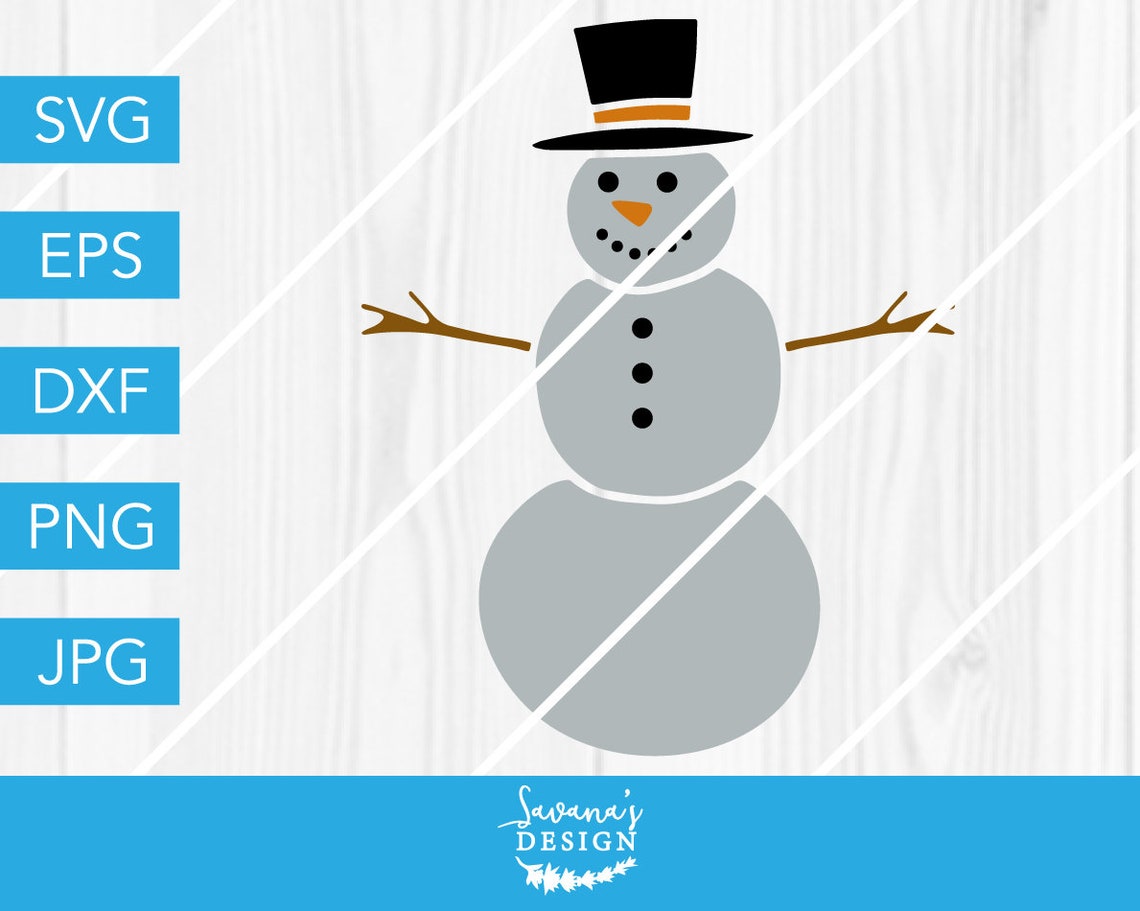 Snowman SVG Snowman Cut File Christmas SVG Snowman SVG - Etsy