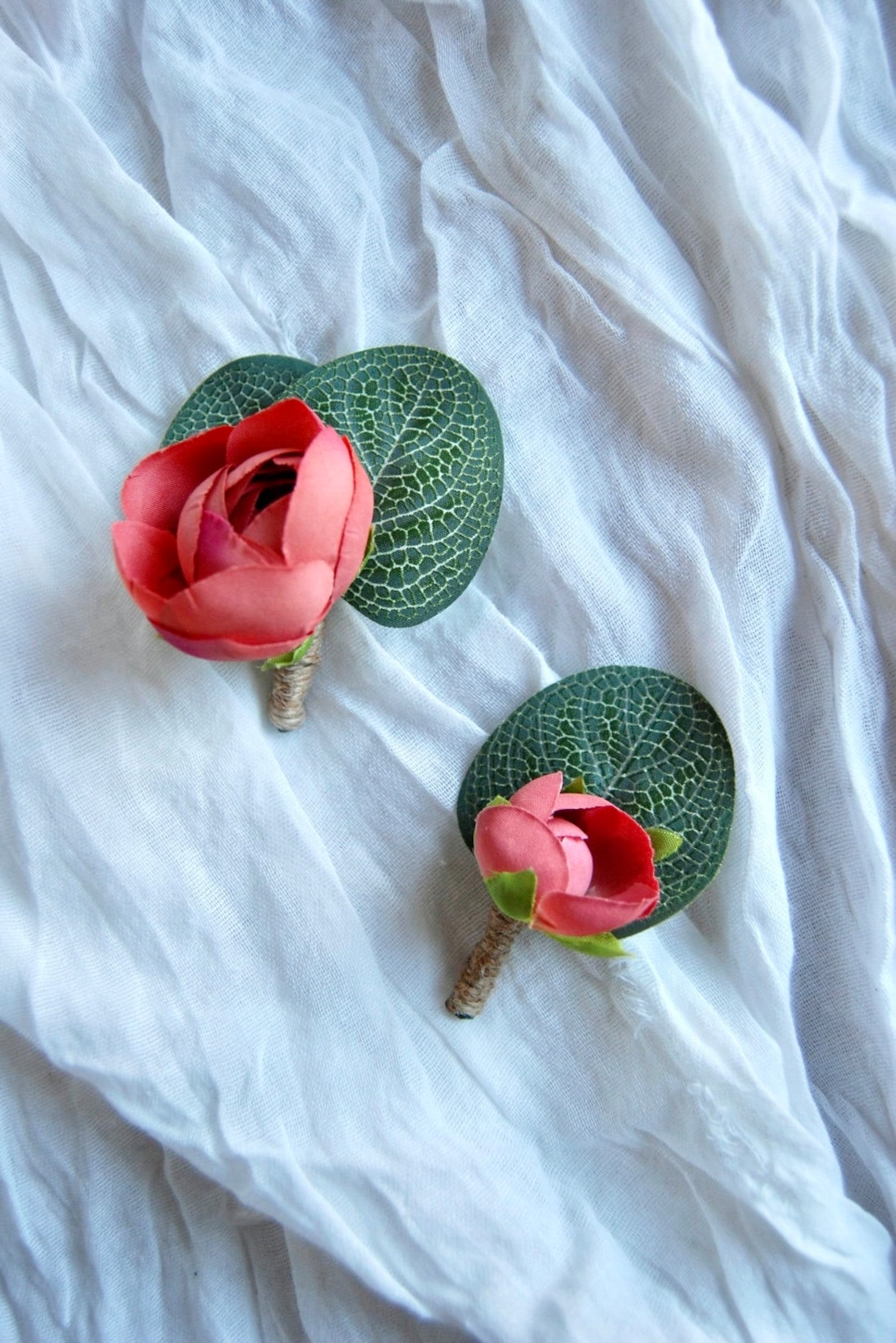 Peony and Eucalyptus Boutonniere / Buttonhole Flowers - Etsy