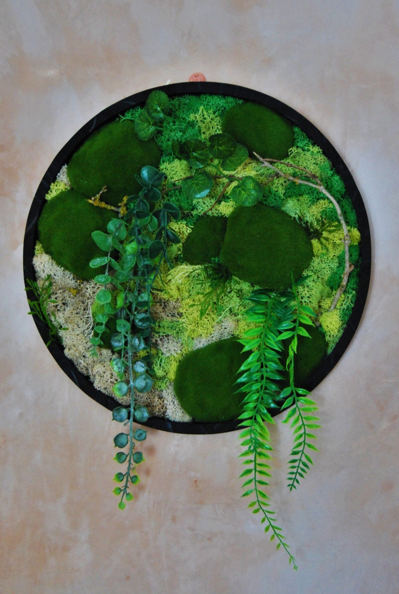 Artificial Moss Wall Feature / Living Wall / Preserved Moss Art ...