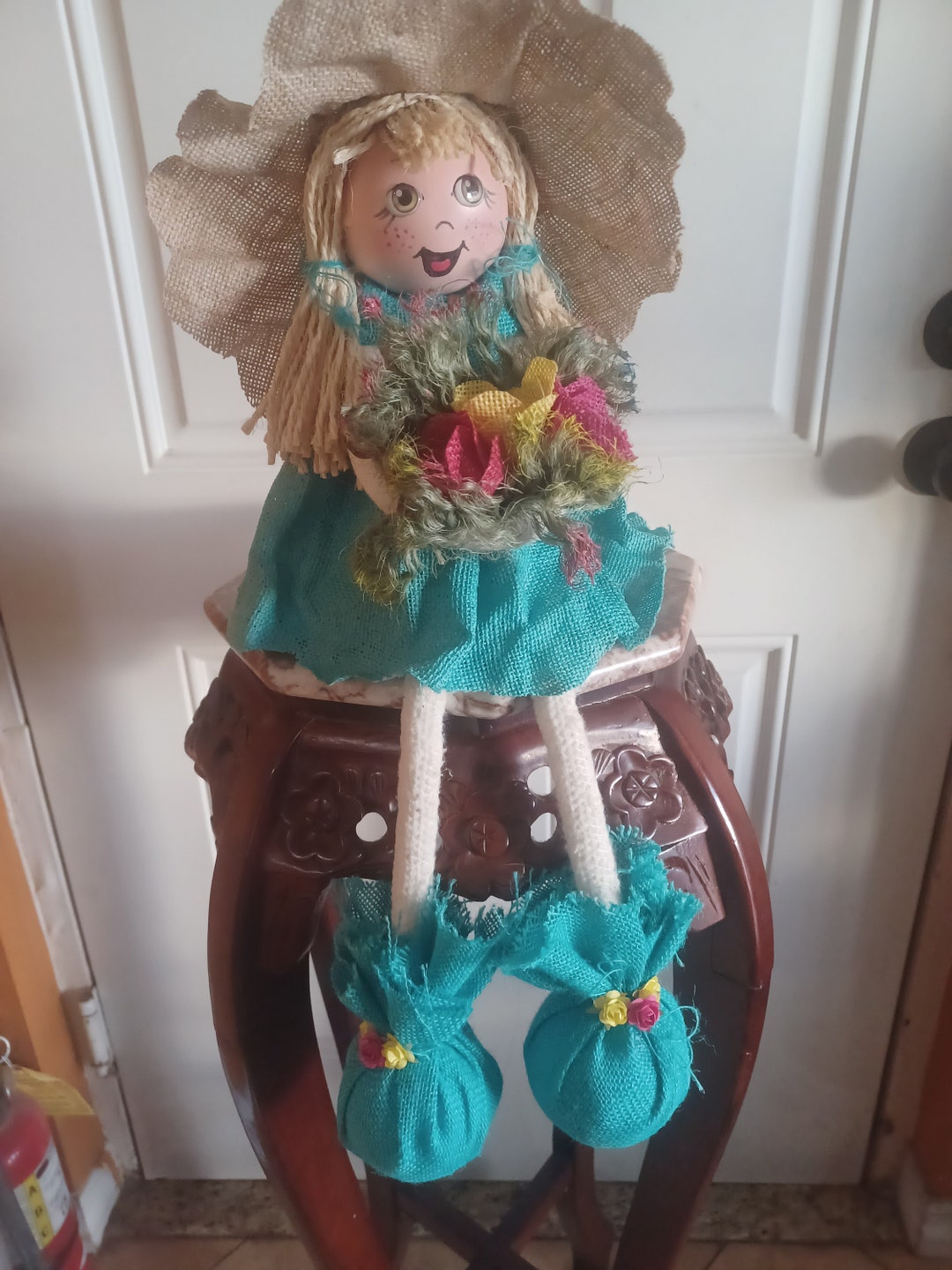 SITTING JUTE DOLL - Etsy