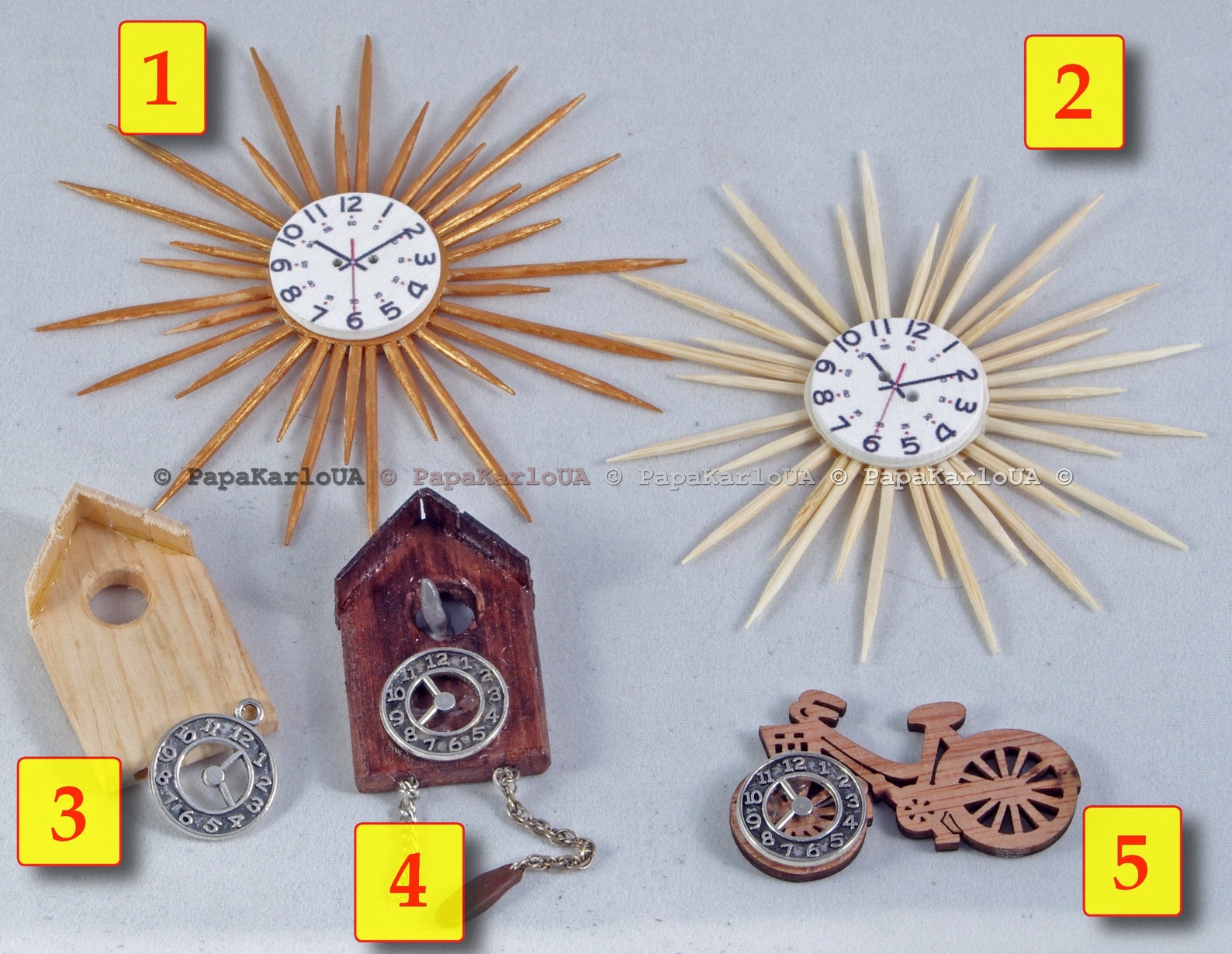 Wall Clock for Dollhouse 16 Scale - Etsy