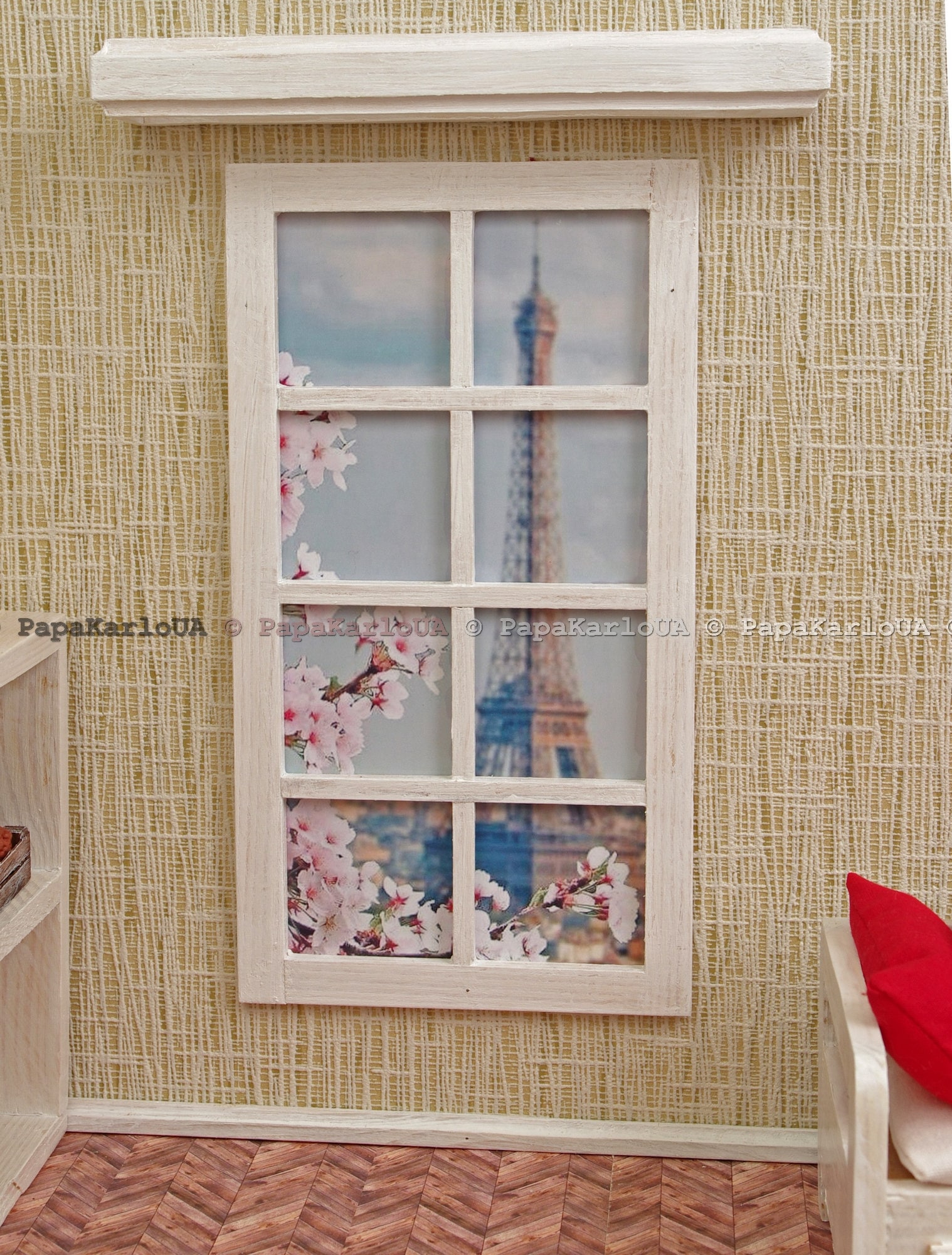 English Style Dollhouse Wooden Window Miniature for Barbie - Etsy