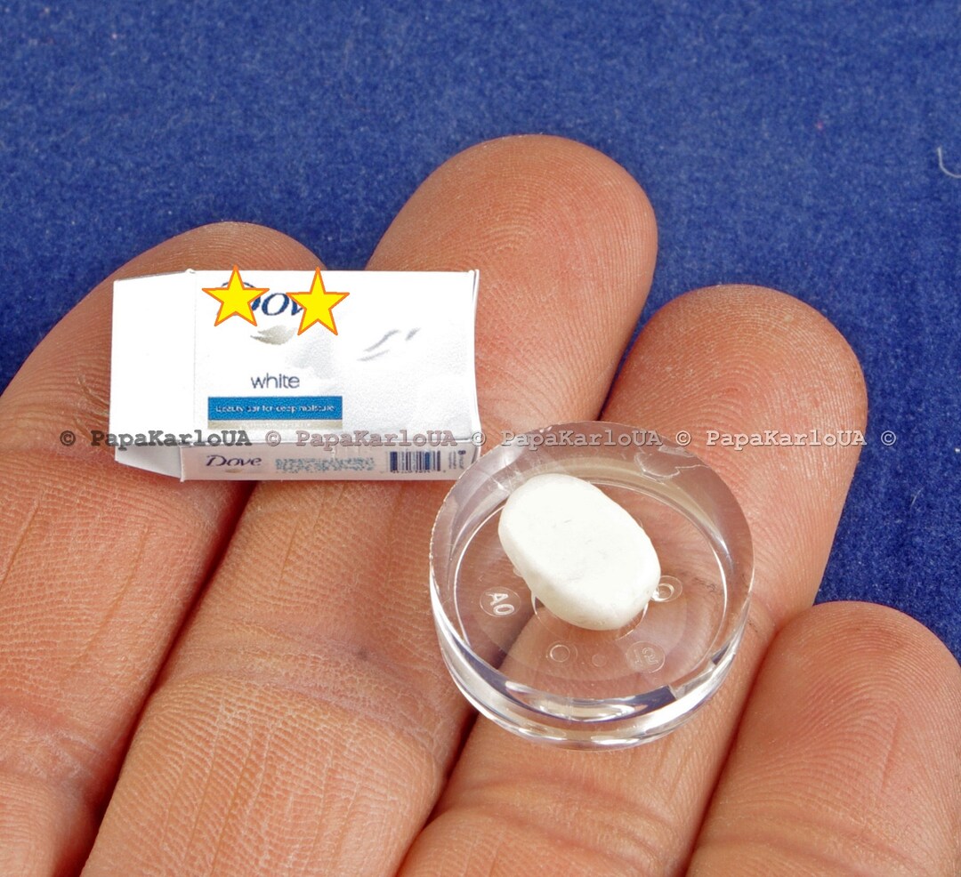 Packaged Soap and Soap, Dish Bathroom Kit, Dollhouse Miniatures Decor ...