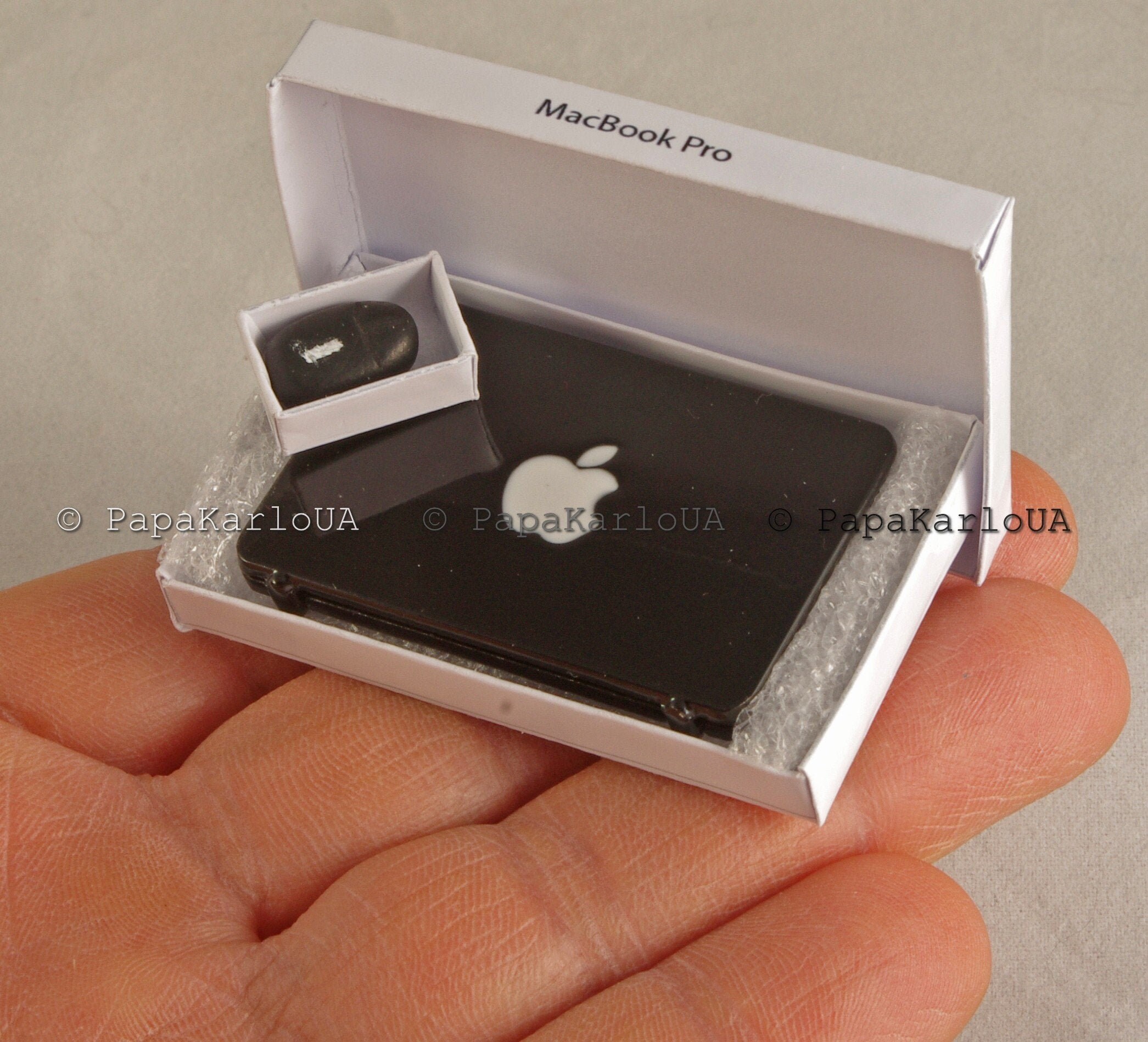 Laptop in retail box for Dollhouse notebook office supplies | Etsy