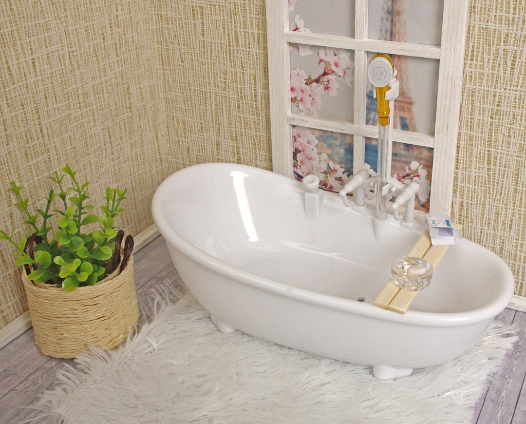 Baby Bath for a Small Doll, for a Baby Doll, Bath for Bathroom, Set for ...
