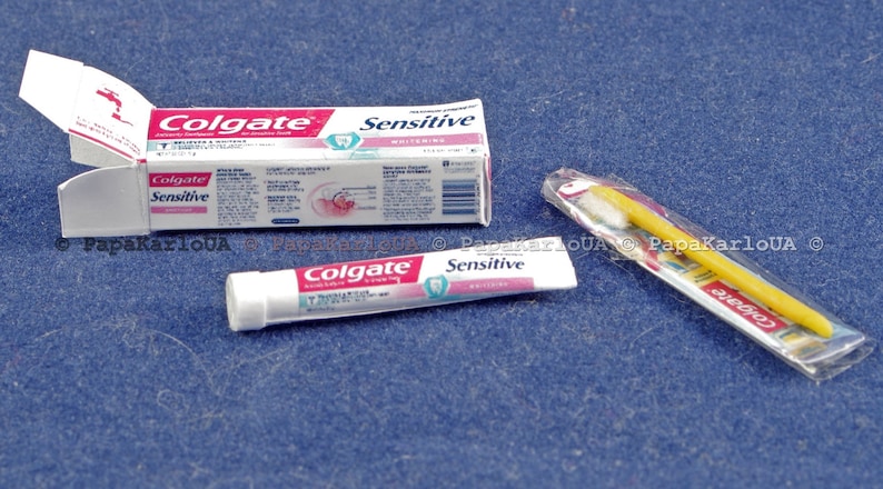 Toothpaste dentifrice toothbrush in packaging Bathroom | Etsy