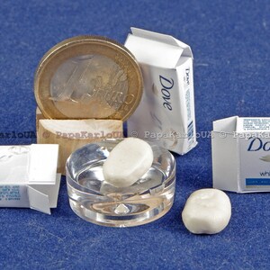 Packaged Soap and Soap, Dish Bathroom Kit, Dollhouse Miniatures Decor ...
